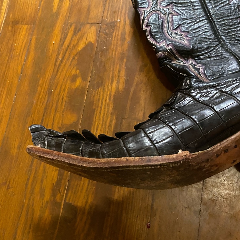 Crocodile Leather Cowboy Boots For Men - Gem